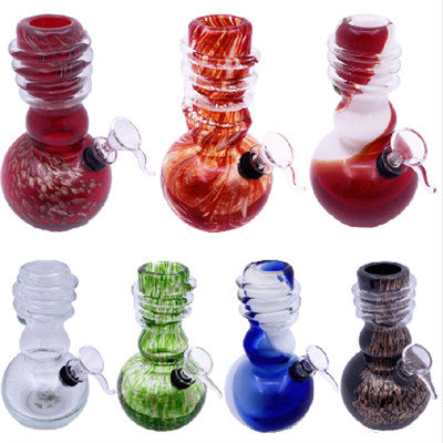 high quality soft glass material different designs glass bong for hotsales