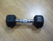 High quality Chrome handle black rubber 2.5kg-50kg hex dumbbell for weightlifting fitness exercise.